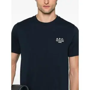 A.p.c. Cotton Jersey T-shirt - Blue
