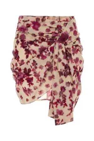 Isabel Marant Étoile Printed Stretch Silk Ovia Mini Skirt - Multicolor