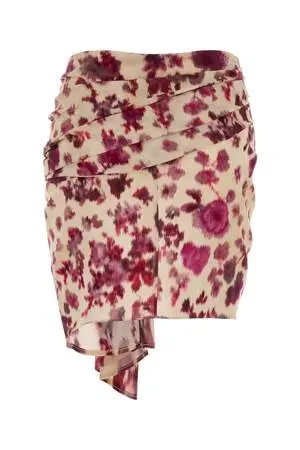 Isabel Marant Étoile Printed Stretch Silk Ovia Mini Skirt