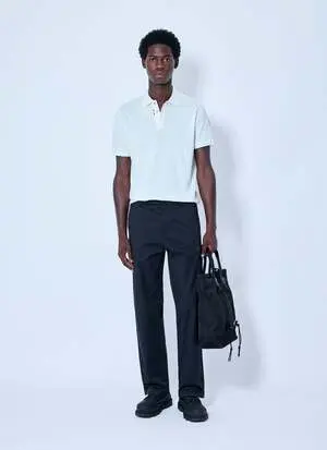 Moncler Mid Rise Tailored Trousers - Black