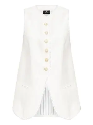 ETRO Etro Women Button-Down Waistcoat With Trims