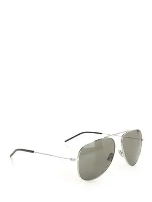 Saint Laurent Aviator Sunglasses - Silver