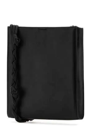 JIL SANDER Leather Medium Tangle Shoulder Bag - Black