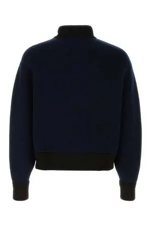 JIL SANDER Dark Wool Blend Cardigan