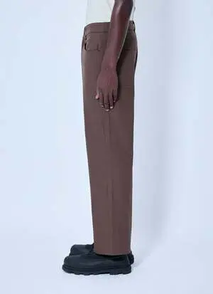 Moncler Tailored Straight-leg Trousers - Brown