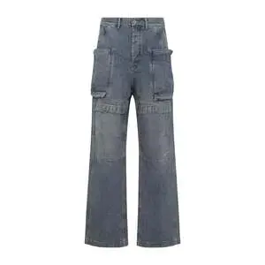 Rick Owens Stefan Cargo Pants - Blue