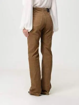 Saint Laurent Cotton Pants - Brown