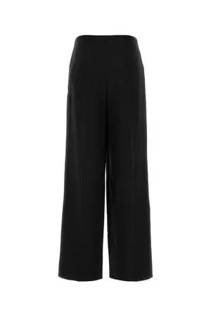 Fendi Black Wool Blend Wide-leg Pant