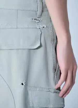 Balenciaga Cropped Cargo Pants - Cream
