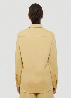 JIL SANDER Half-zip Wool Mélange Shirt
