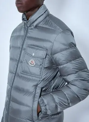 Moncler Verith Hooded Puffer Jacket - Gray
