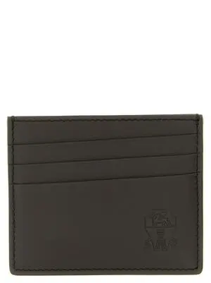 Brunello Cucinelli Logo Card Holder - Black