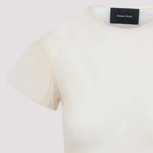 Simone Rocha Sheer Ballet Peplum Top - Multicolor