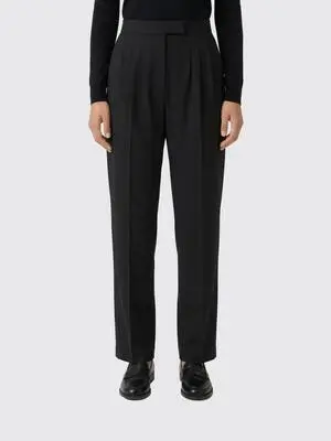 Saint Laurent Silk Tailored Trousers - Black