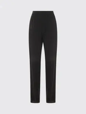 Saint Laurent Silk Tailored Trousers - Black