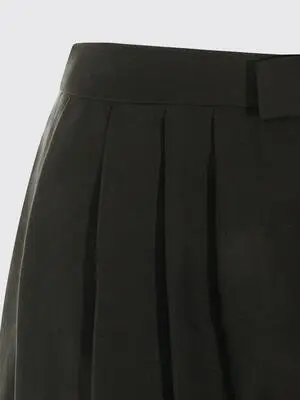 Saint Laurent Silk Tailored Trousers - Black