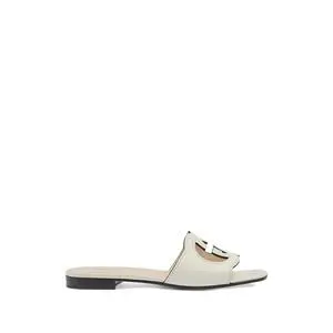 Gucci Leather Sandals - White