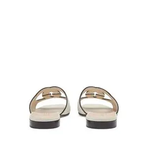Gucci Leather Sandals - White