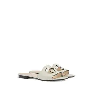 Gucci Leather Sandals - White