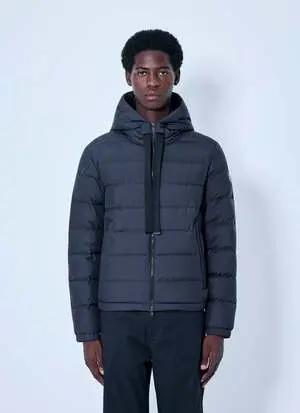 Moncler Zeflor Hooded Down Jacket - Black