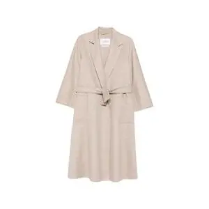 Max Mara Single-breasted Cashmere Coat - Cream