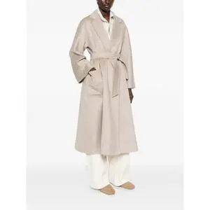 Max Mara Single-breasted Cashmere Coat - Cream