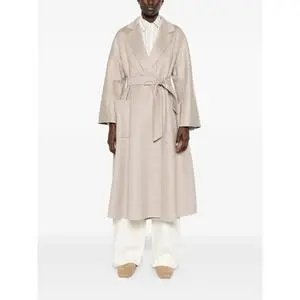 Max Mara Single-breasted Cashmere Coat - Cream