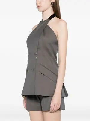 Max Mara Wool Halterneck Top