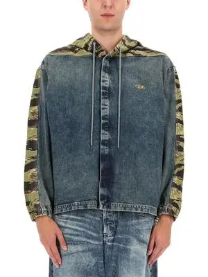 DIESEL® Hooded Jacket - Blue
