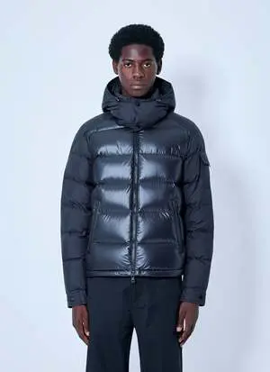 Moncler Maya Hooded Short Down Jacket - Black