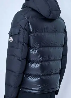 Moncler Maya Hooded Down Jacket - Black