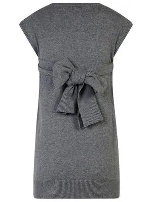 Stella McCartney Sleeveless Grey Cashmere Sweater