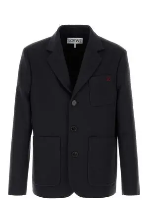 Loewe Navy Wool Blazer - Blue