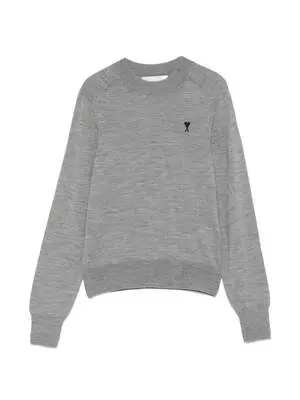 AMI Paris De Coeur Wool Sweater - Multicolor