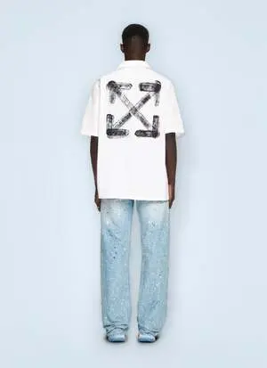 Off-White Spray Arrow Bowling Shirt - White