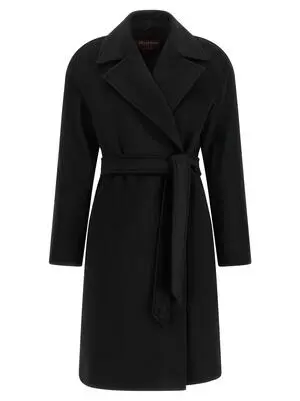 Max Mara Wool Robe Coat - Black