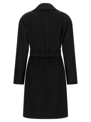 Max Mara Wool Robe Coat - Black