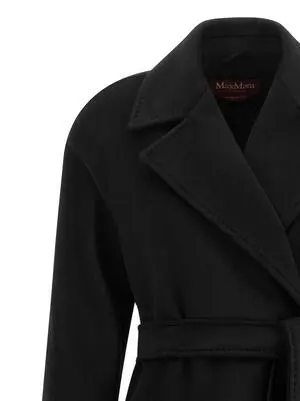 Max Mara Wool Robe Coat - Black
