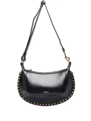 Isabel Marant Étoile Oskan Moon Studded Shoulder Bag - Black