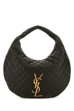 Saint Laurent Mud Nappa Leather Icare Shoulder Bag - Brown