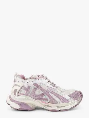Balenciaga Runner Mesh Sneakers With Glitter Inserts - Multicolor