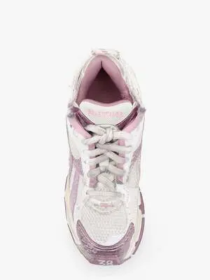 Balenciaga Runner Mesh Sneakers With Glitter Inserts - Multicolor