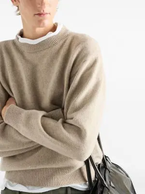 Prada Re-cashmere Crewneck Sweater
