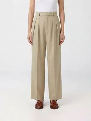 Saint Laurent Wool And Silk Tailored Trousers - Multicolor