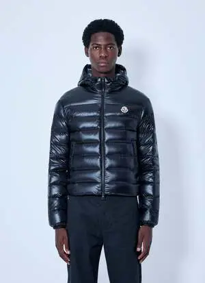 Moncler Forzo Hooded Packable Short Down Jacket - Black