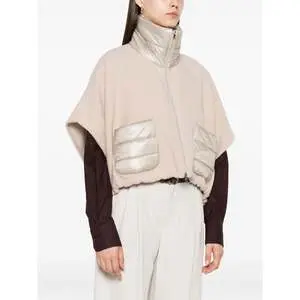 Herno Neutrals Jackets Capes & Ponchos - Cream