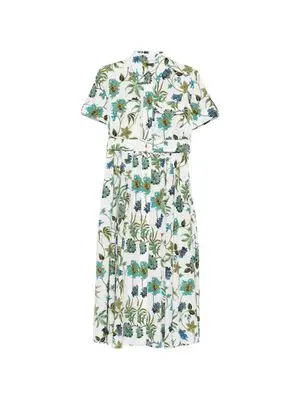 FAY Printed Cotton Chemisier Dress - Multicolor