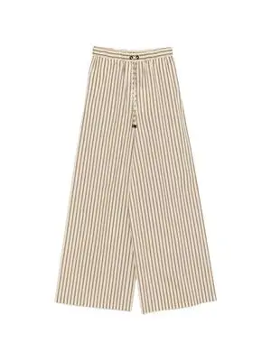 Max Mara Striped Wide-leg Trousers - Multicolor