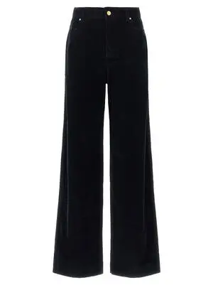 Max Mara MAX MARA STUDIO Corduroy Palazzo Trousers Blue