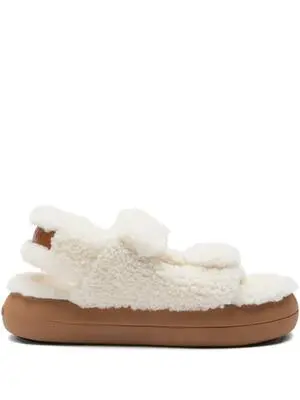 Moon Boot Shearling Sandals - Multicolor